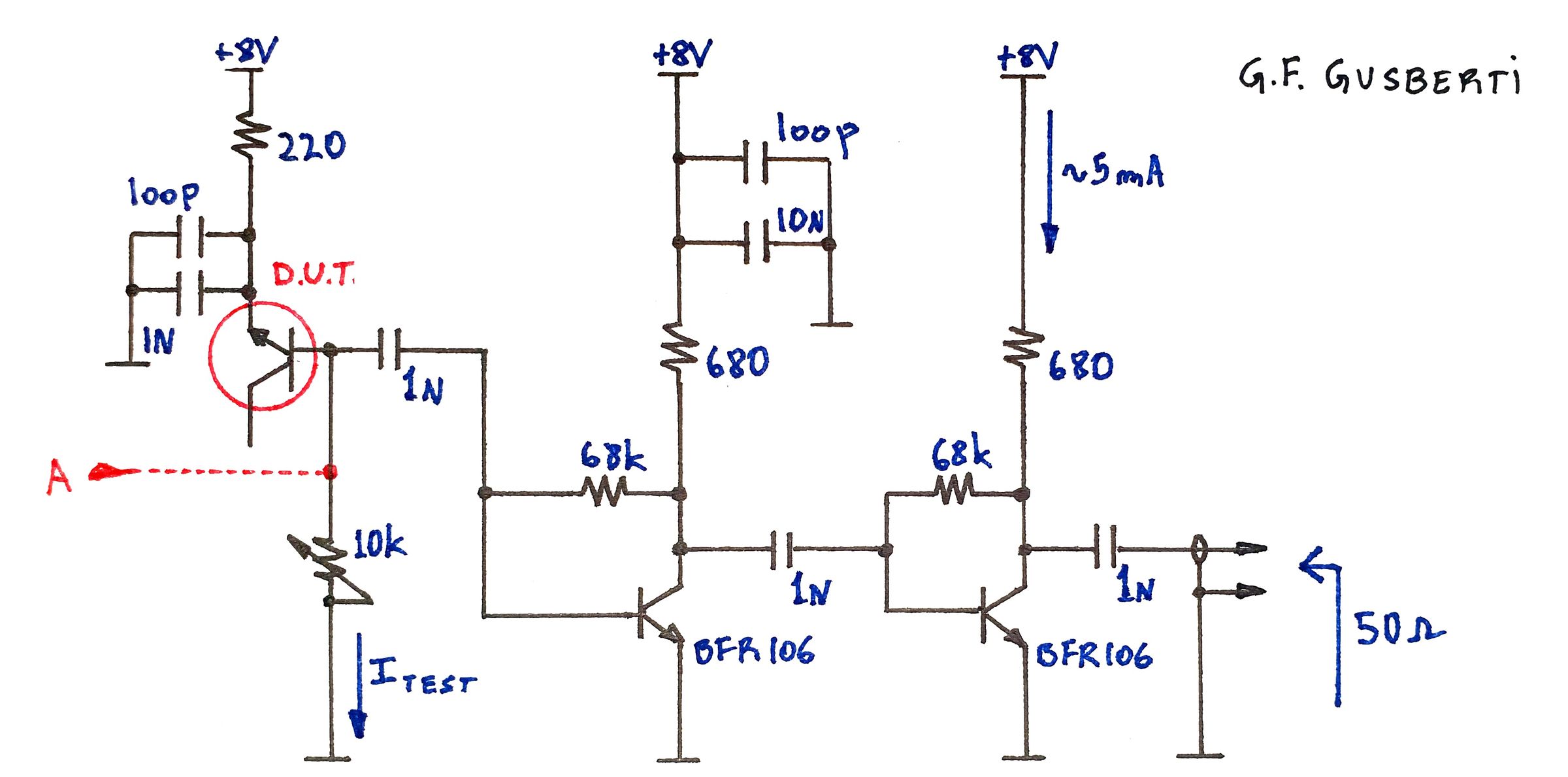 BJT PN Junction Noise Source